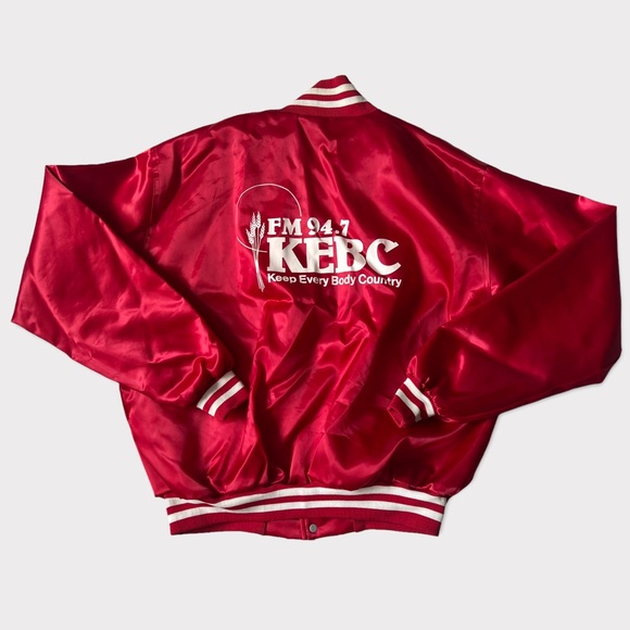 American Vintage | Jackets & Coats | Vtg 9s Kebc 947 Country Radio Keep ...